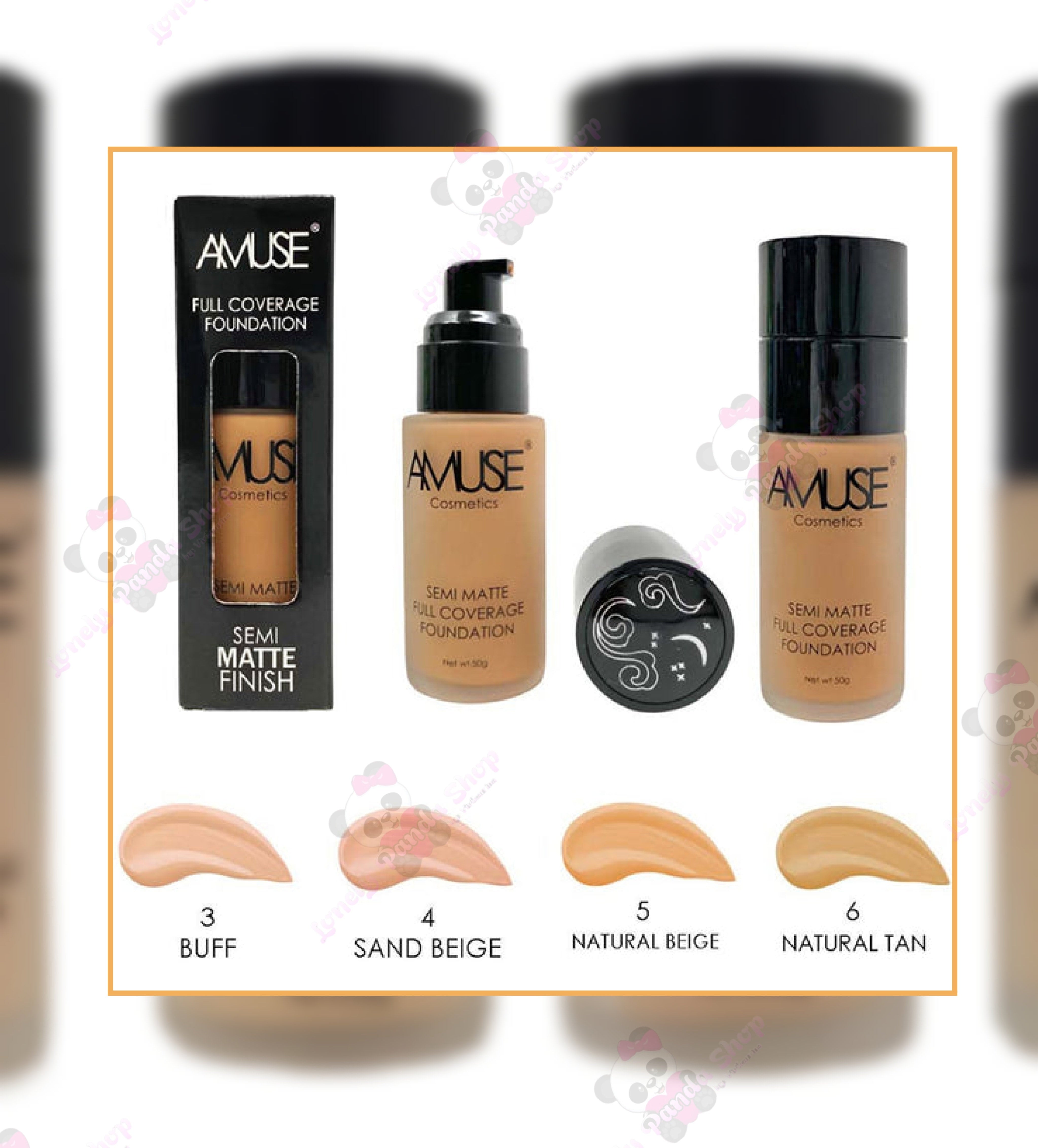 Amuse Semi Matte Finish Foundation | Lonely Panda Shop